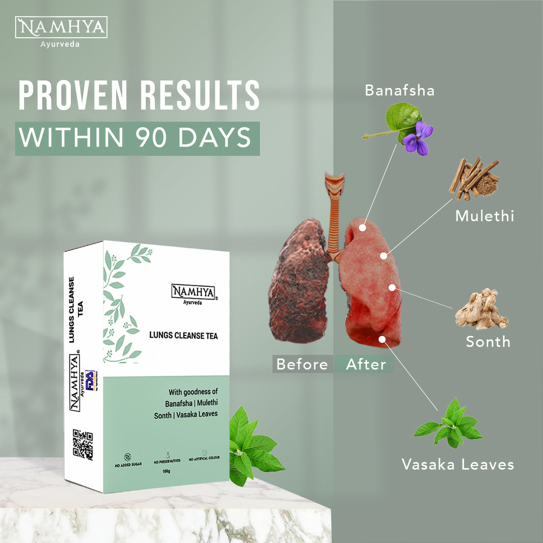 Namhya Lungs Cleanse Tea For Cold, Cough and Chest Congestion